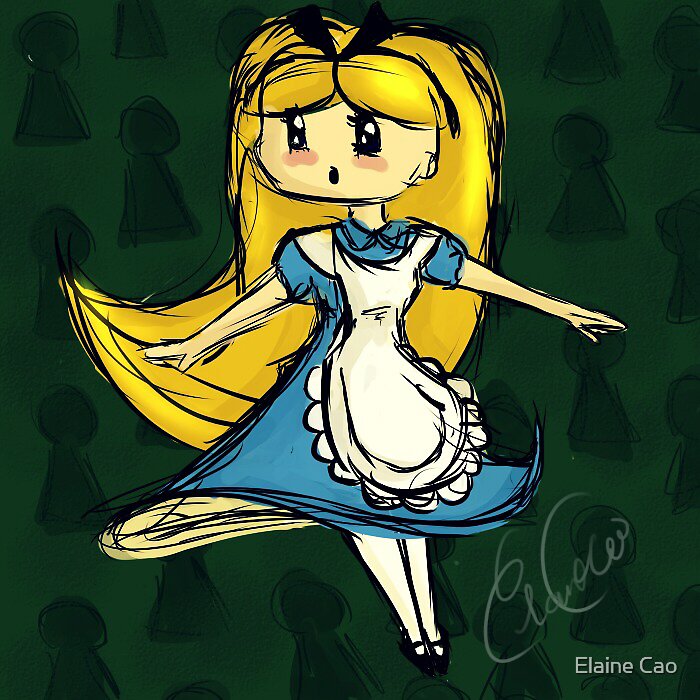 "Chibi Alice" by Elaine Cao | Redbubble