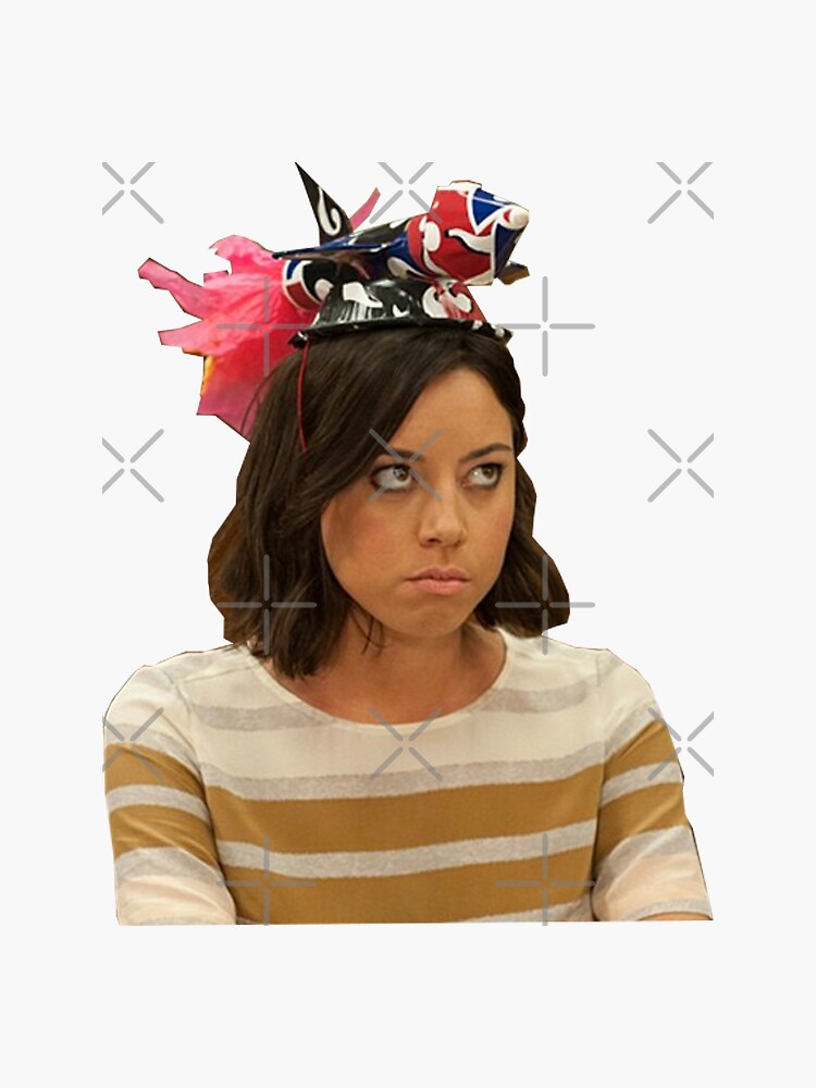 "april ludgate | parks and rec" Sticker for Sale by ElliottBryan ...