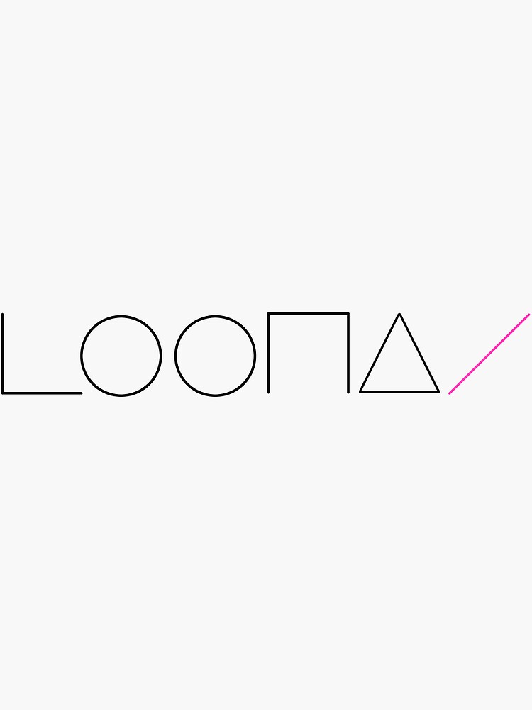 "LOONA LOGO" Sticker for Sale by kissywara | Redbubble