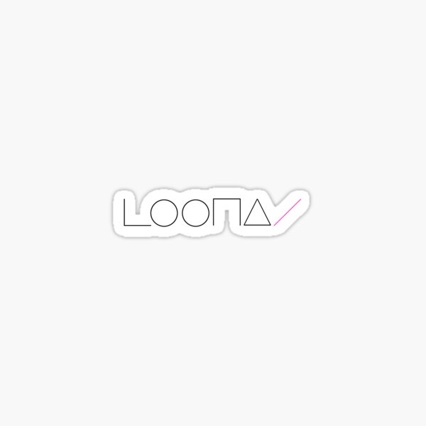 "LOONA LOGO" Sticker for Sale by kissywara | Redbubble