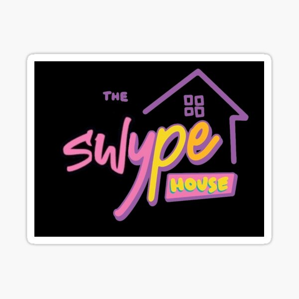"The Swype House " Sticker for Sale by chloekari | Redbubble