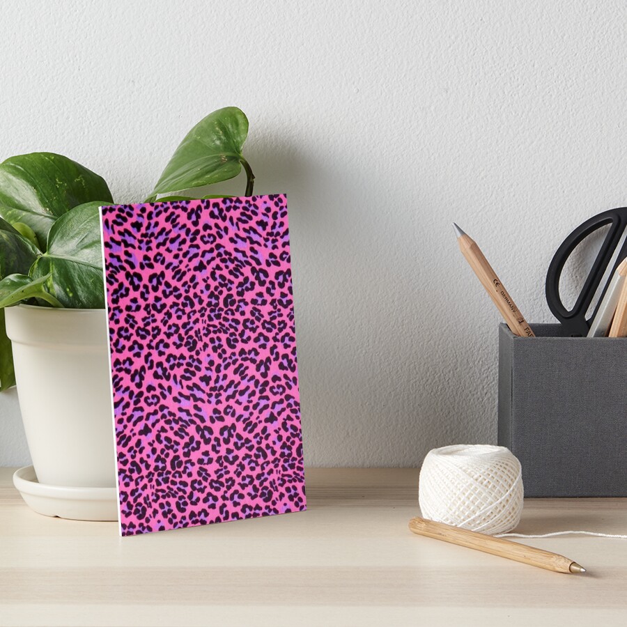 "y2k pink leopard aesthetic" Art Board Print by elinguinness | Redbubble