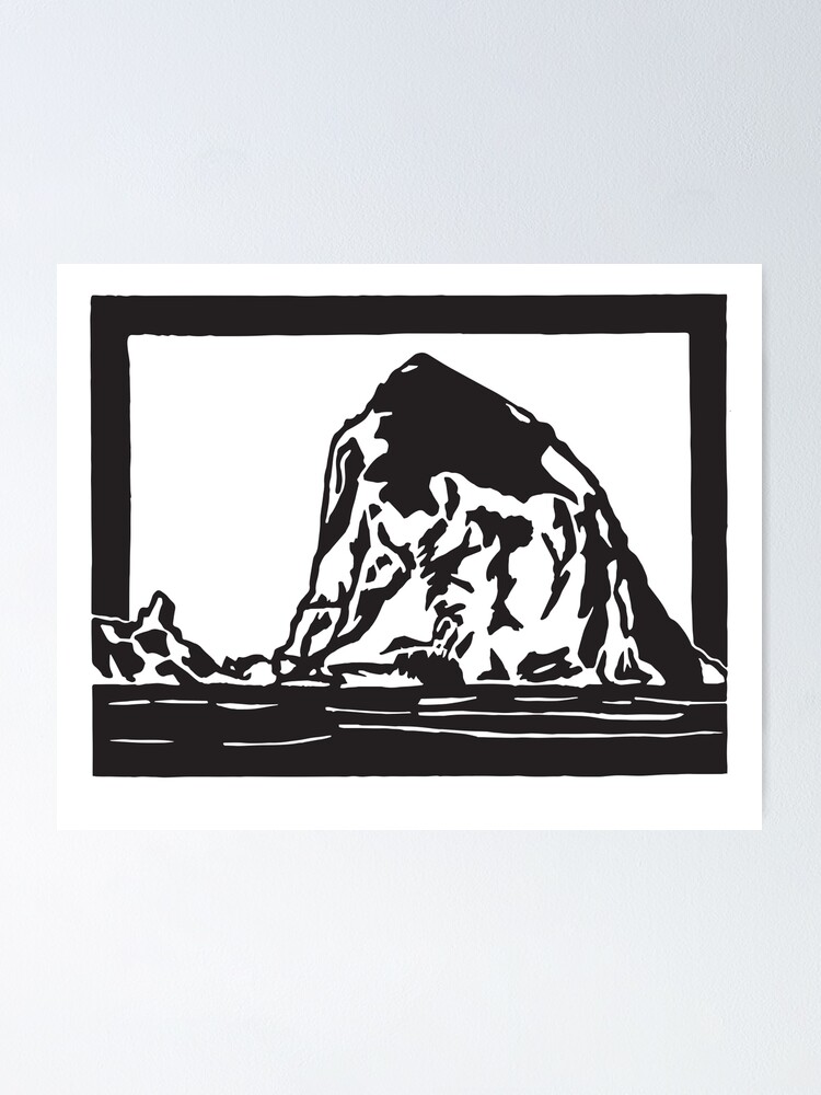 "Haystack Rock, Cannon Beach" Poster for Sale by DelaneySlaikjer ...