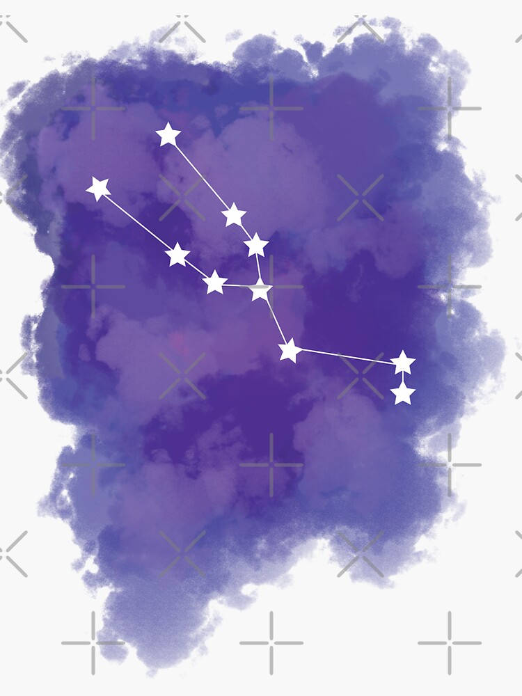 "Zodiac Signs: Taurus Watercolor Constellations" Sticker for Sale by ...