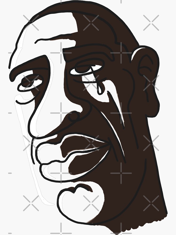 "George Floyd " Sticker for Sale by Shaditoon | Redbubble