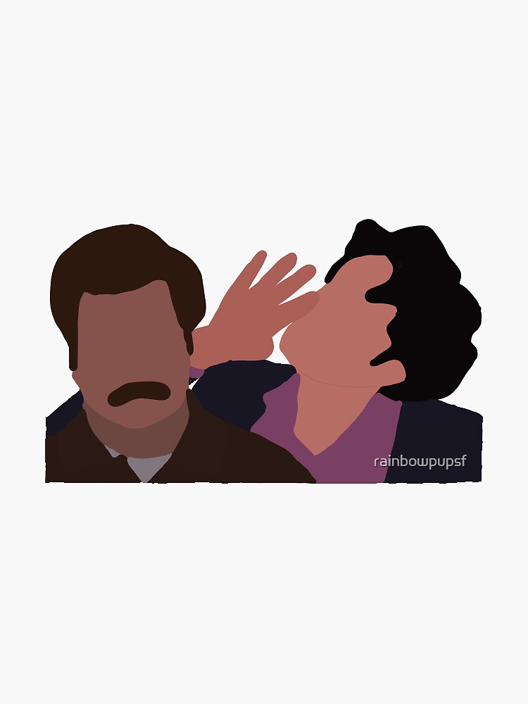 "Ron and Jean-Ralphio Color Block" Sticker for Sale by rainbowpupsf ...