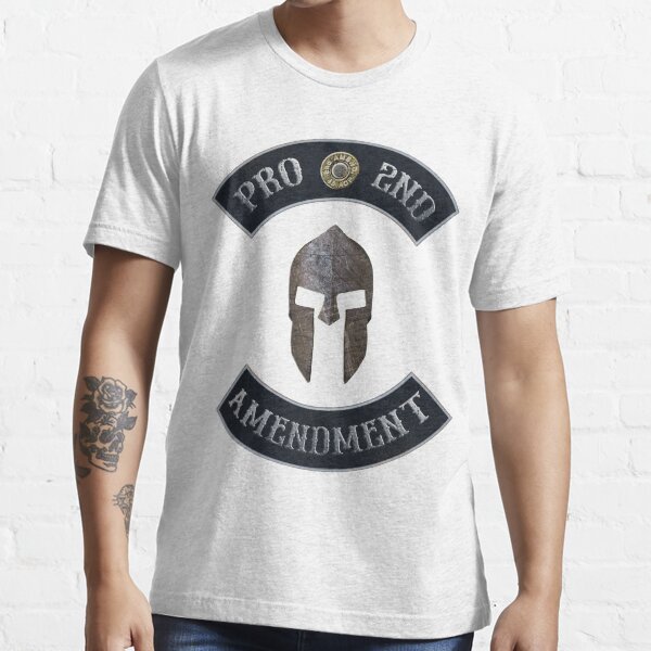 "Pro 2nd Amendment in Rockers with Spartan Helmet with Independence Red ...