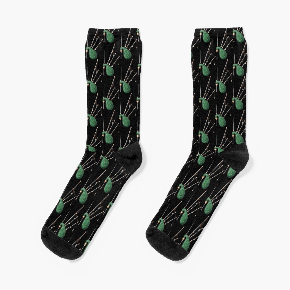 "scottish bagpipe green" Socks for Sale by Seb-Sk93 | Redbubble