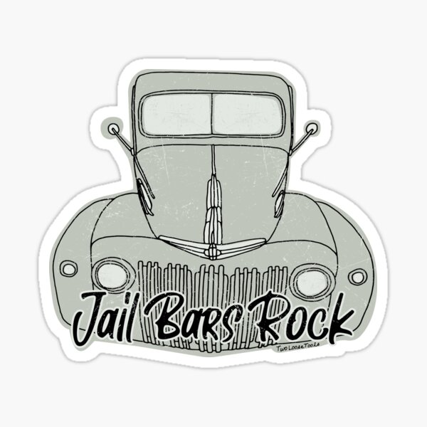 "Jail Bars Rock" Sticker for Sale by RickHeld | Redbubble