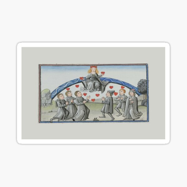 "Medieval painting" Sticker by netza | Redbubble