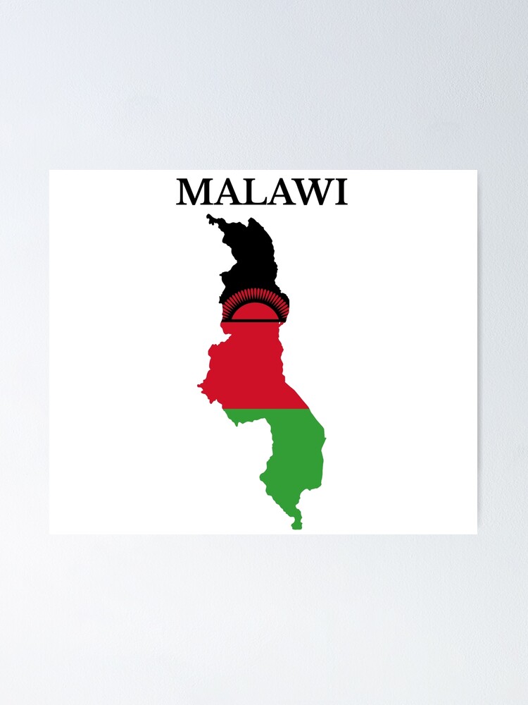 "Malawi Map Flag" Poster by marosharaf | Redbubble