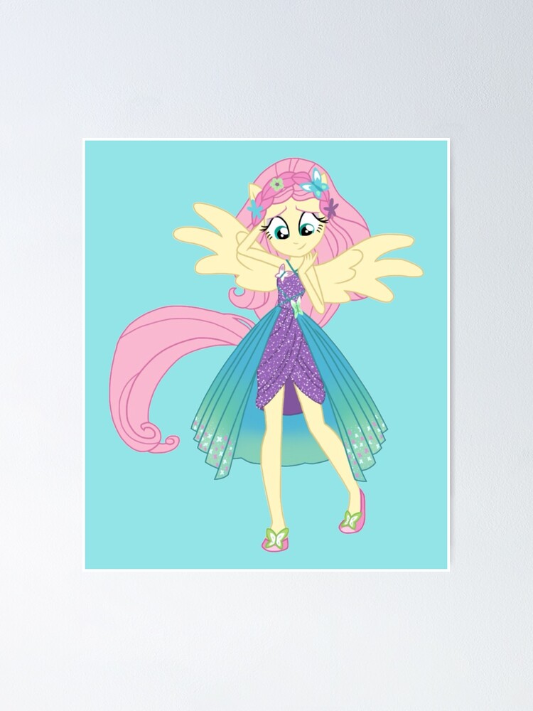 "Pony Power Fluttershy" Poster for Sale by hannahmander | Redbubble