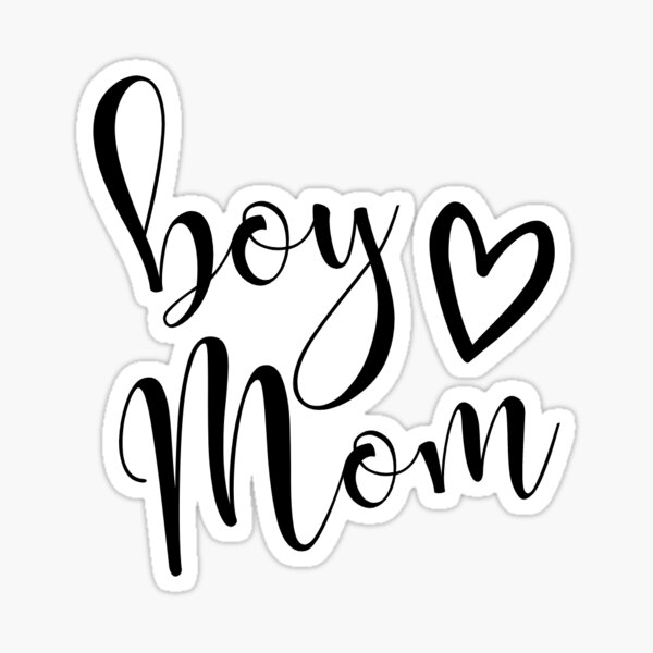 "Boy Mom" Sticker by hadleybrooke | Redbubble