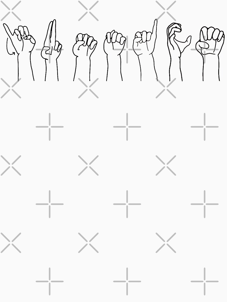 ""Justice" - Sign Language, ASL 2" T-shirt for Sale by Emmbrawl ...
