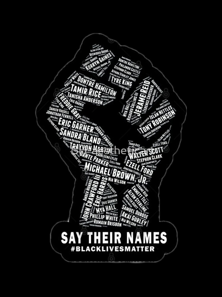 "SAY THEIR NAMES (black lives matter)" Poster by SH-aestheticart ...