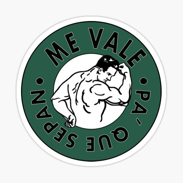 "ME VALE" Sticker for Sale by Thecart | Redbubble