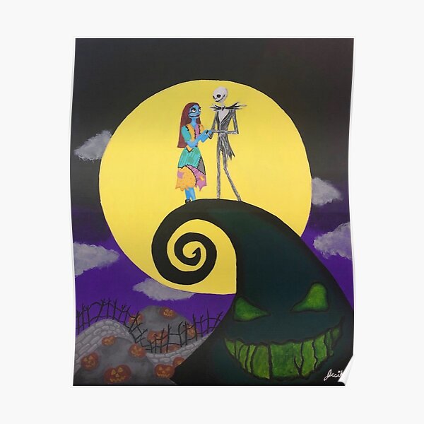 "Jack and Sally" Poster by jsamoriello | Redbubble