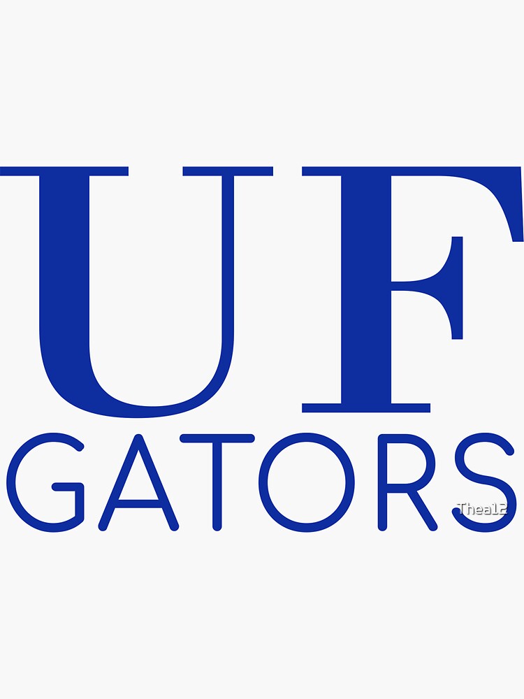 "UF" Sticker for Sale by Thea12 | Redbubble