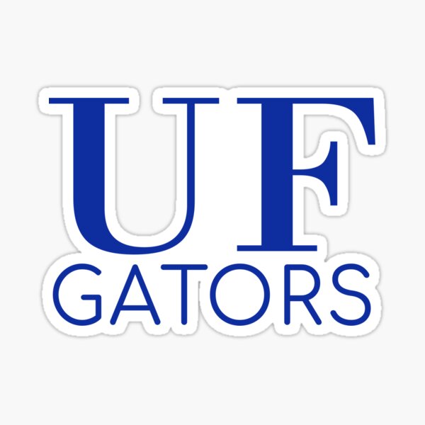 "UF" Sticker for Sale by Thea12 | Redbubble