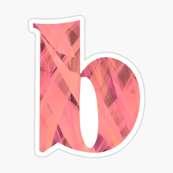 "Letter B" Sticker for Sale by k-almazan | Redbubble