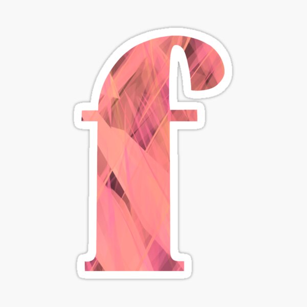 "Letter F" Sticker by k-almazan | Redbubble