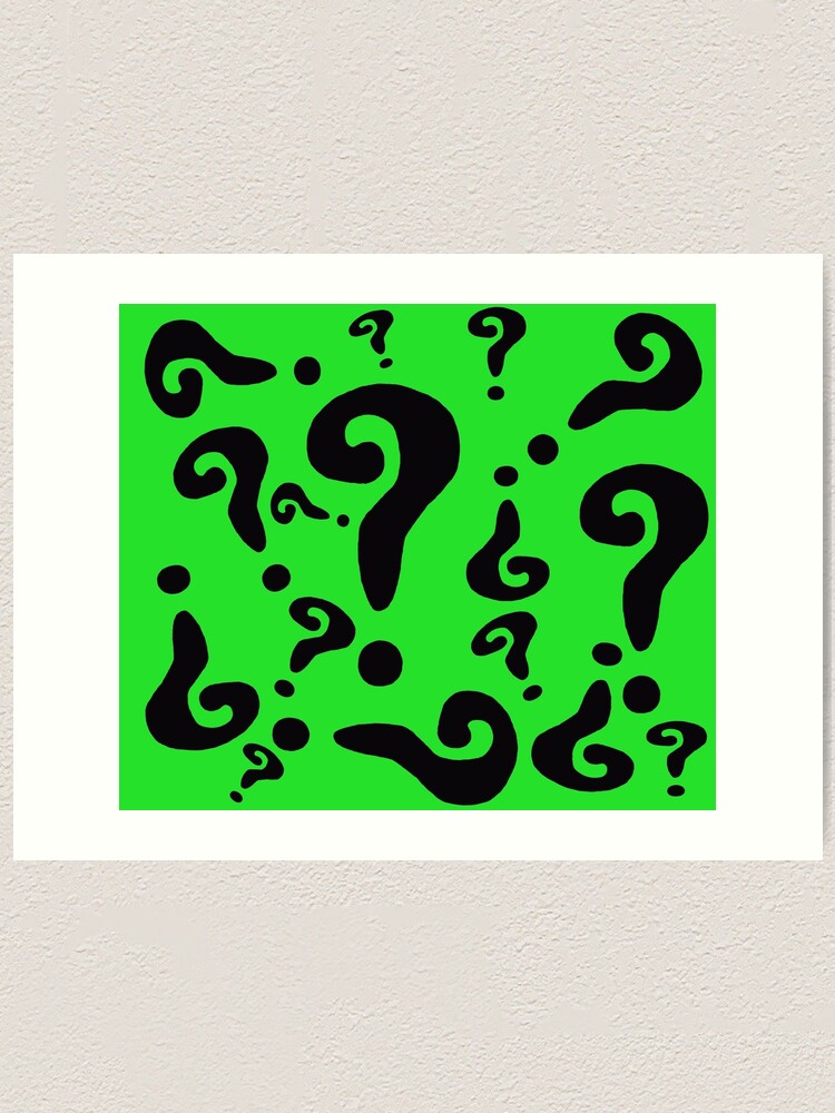 "The Riddler" Art Print for Sale by eccentrics | Redbubble