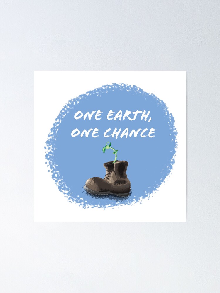 "One Earth, One Chance Wall-e Inspired" Poster by meel4reel | Redbubble