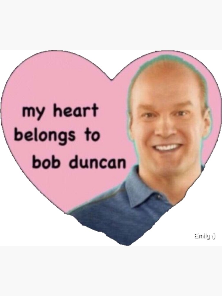 Lámina fotográfica «bob duncan meme del corazón» de emilyhamer | Redbubble