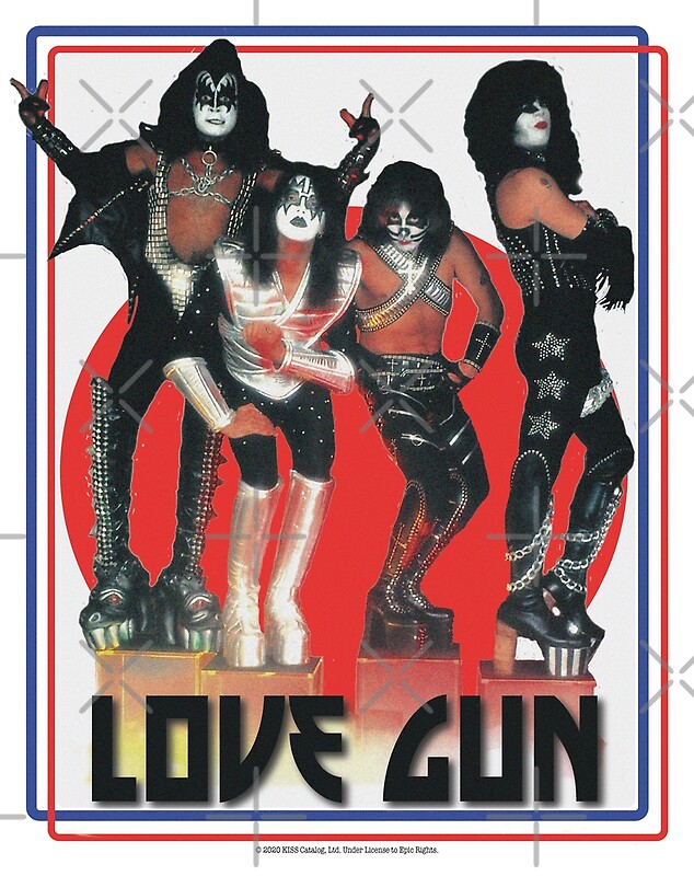 "LOVE GUN KISS BAND" by ROCK'EM SOCK'EM LOGO'S | Redbubble