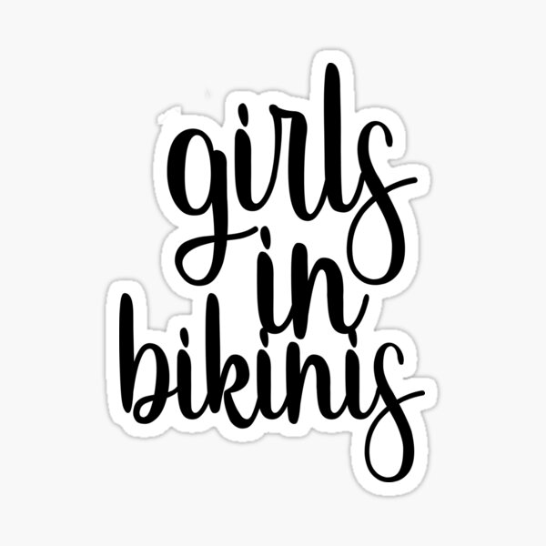 "girls in bikinis" Sticker by fkuwano | Redbubble