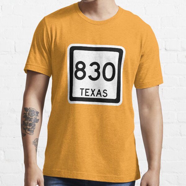 "Texas State Route 830 (Area Code 830)" T-shirt by SRnAC | Redbubble