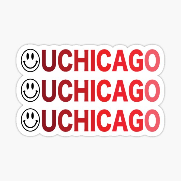 "UCHICAGO" Sticker by charlottepick | Redbubble