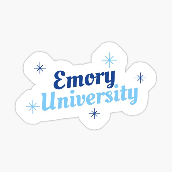 "Emory University" Sticker by customsbykate | Redbubble