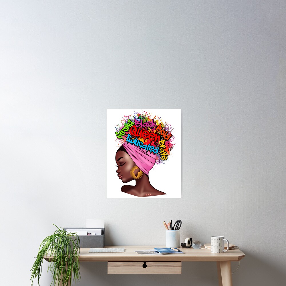 "Chic Afro Black Beauty Ebony girl " Poster for Sale by BoldNewLook ...