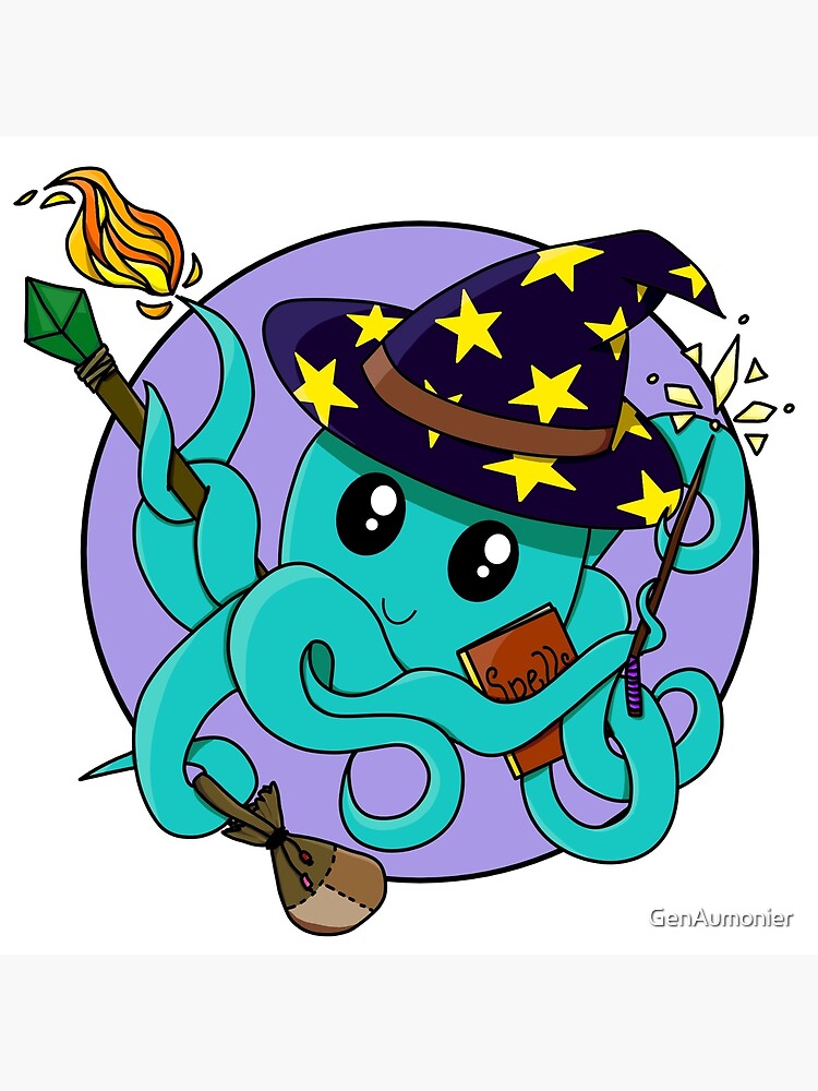 "Octopus Wizard - Dungeons and Dragons" Poster for Sale by GenAumonier ...