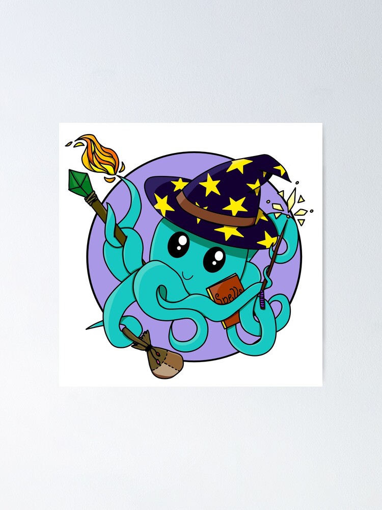 "Octopus Wizard - Dungeons and Dragons" Poster for Sale by GenAumonier ...