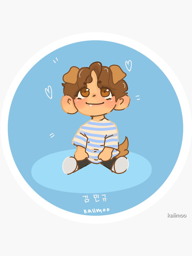 "Puppy Mingyu Chibi" Sticker for Sale by kaiimoo | Redbubble