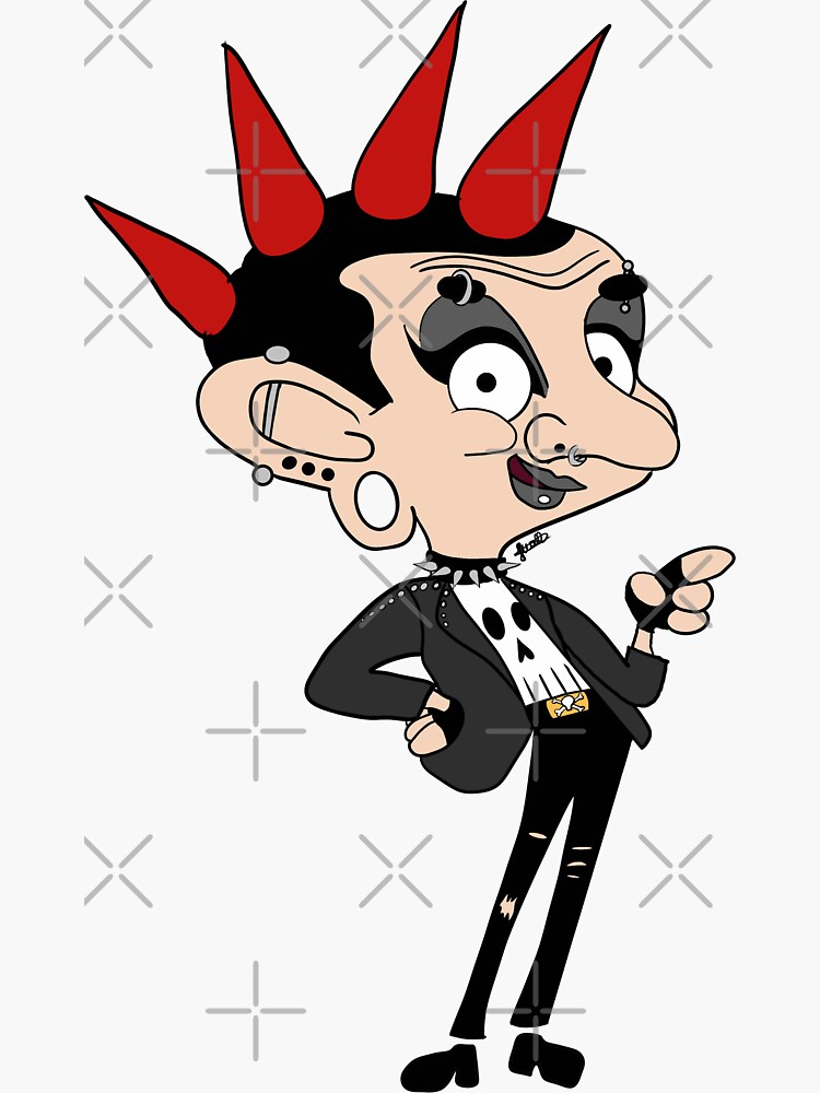 "Punk Bean" Sticker for Sale by cescas-art | Redbubble
