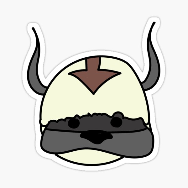 "Appa, Avatar the last airbender" Sticker by Meganopie | Redbubble