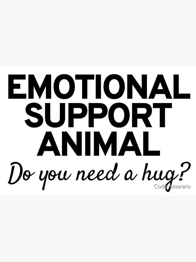 "Emotional Support Animal" Sticker for Sale by codyjoseph | Redbubble