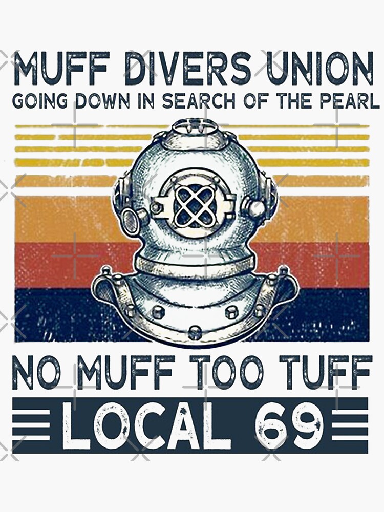 "Muff Divers" Sticker for Sale by whitejaime97 | Redbubble