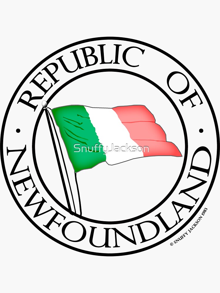 "Original Republic of Newfoundland" Sticker for Sale by SnuffyJackson ...
