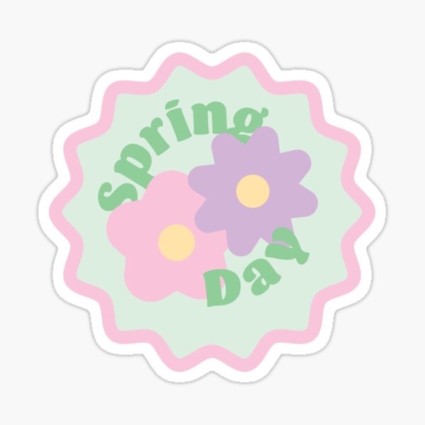 "spring day" Sticker for Sale by ssunnysidedown | Redbubble