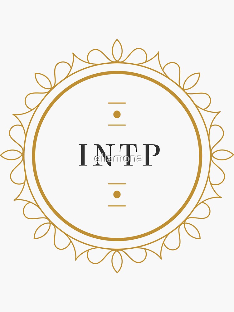 "INTP Ornamental Insignia (light)" Sticker for Sale by eilamona | Redbubble