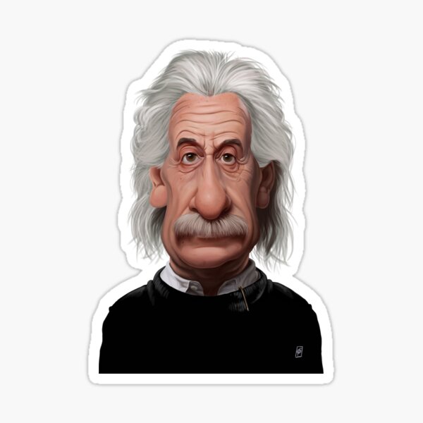 "Albert Einstein" Sticker by robCREATIVE | Redbubble