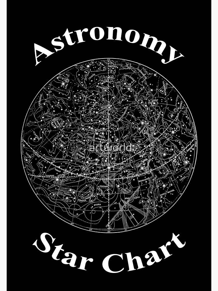 "Astronomy Star Chart" Art Print by artworld | Redbubble