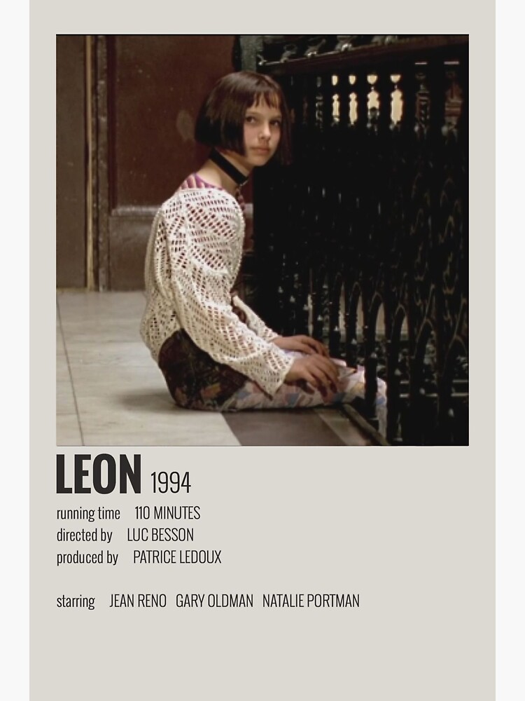 "León: the professional minimalist movie poster " Sticker for Sale by ...