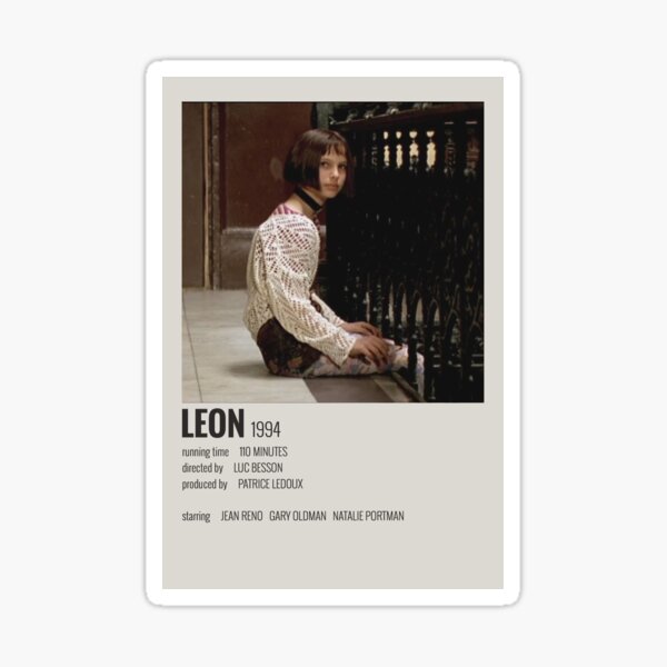 "León: the professional minimalist movie poster " Sticker for Sale by ...