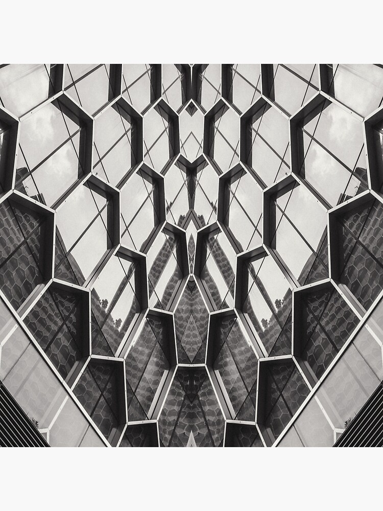 "Hexagonal glass building" Poster by 256Art | Redbubble