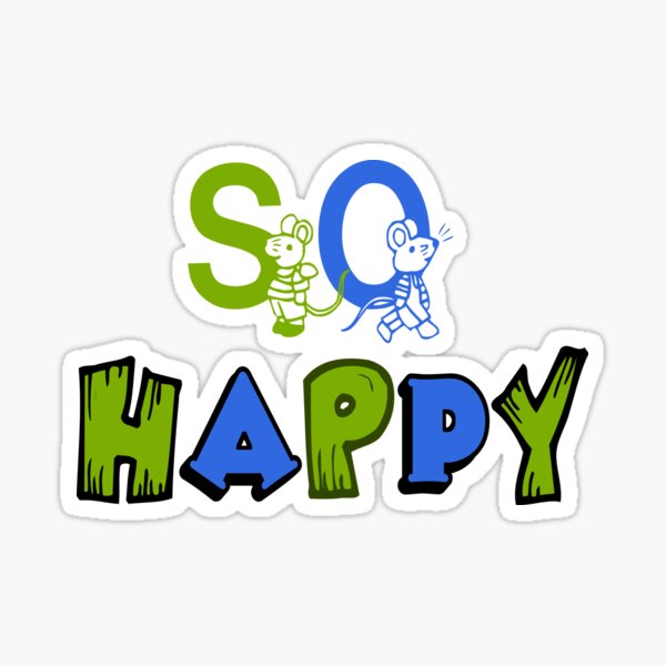 "so happy" Sticker for Sale by sednalafandy79 | Redbubble